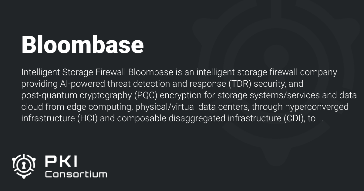 Bloombase | PKI Consortium