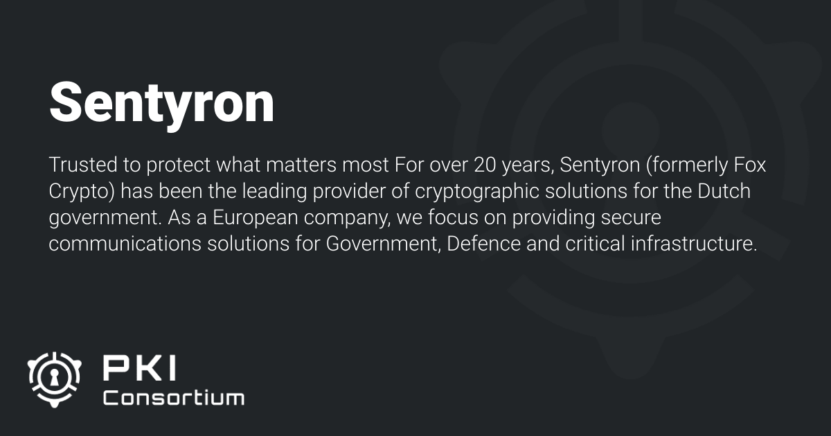 Sentyron | PKI Consortium