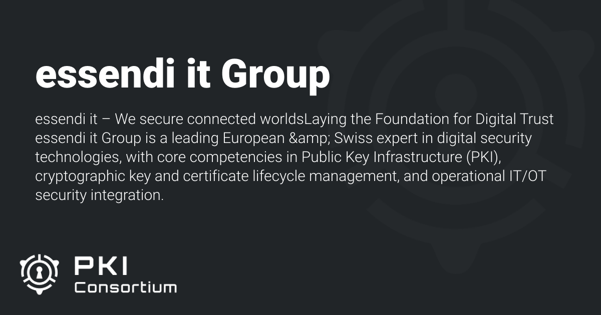 essendi it Group | PKI Consortium